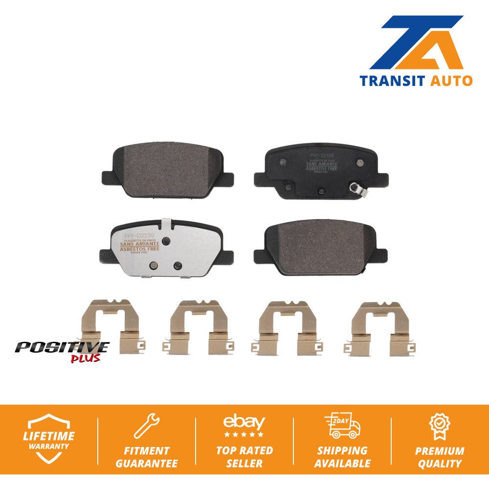 Rear Semi-Metallic Brake Pads Set For Hyundai Santa Fe Kia Telluride ...