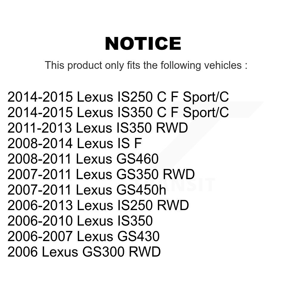 Kugel Front Left Wheel Bearing Hub Assembly 70-513284 For Lexus IS250 ...