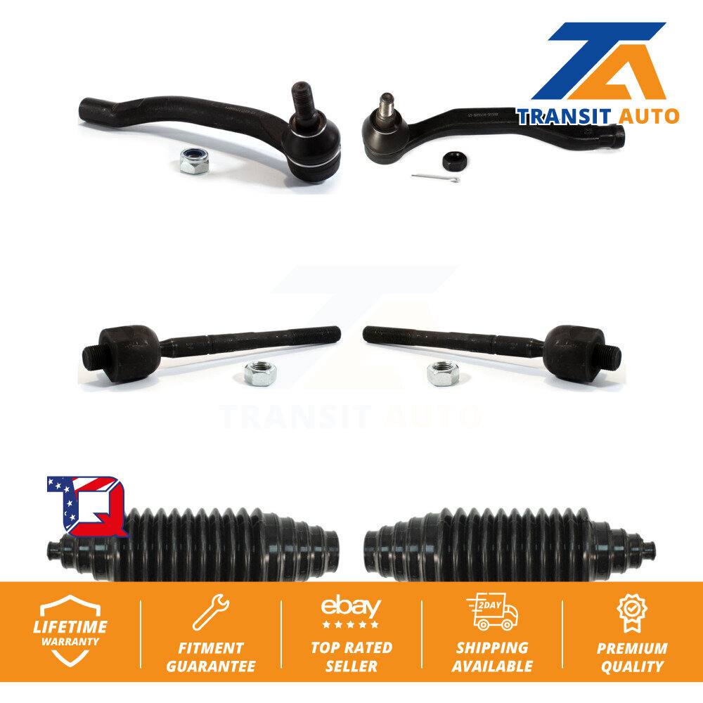 Front Steering Tie Rod End & Boot Kit For Honda Pilot Acura MDX 775629812357 | eBay