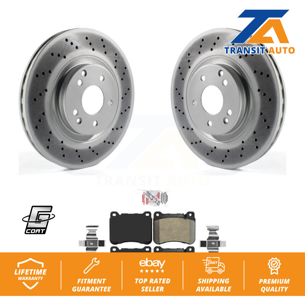 Front Coat Brake Rotors Semi-Metallic Pad Kit For Mercedes-Benz C230 ...
