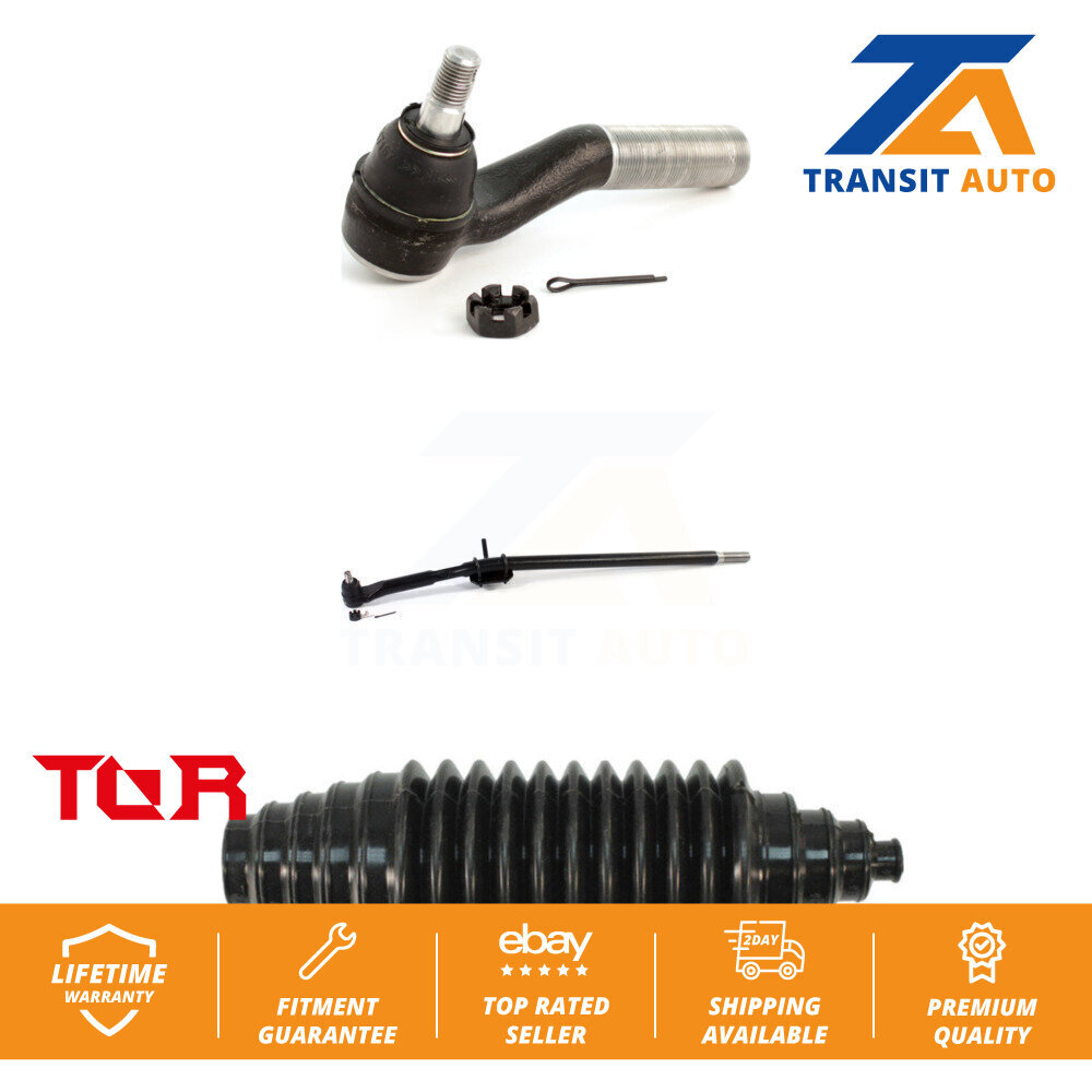 Front Right Tie Rod End & Boot Kit For Ford E-350 Super Duty E-250 ...