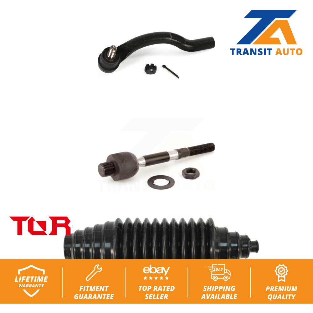 Front Left Steering Tie Rod End & Boot Kit For Honda Civic Acura ILX ...