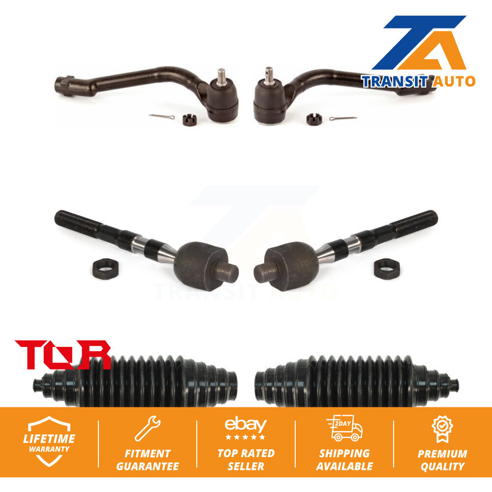 Front Steering Tie Rod End & Boot Kit For Kia Optima Hyundai Sonata KTB ...