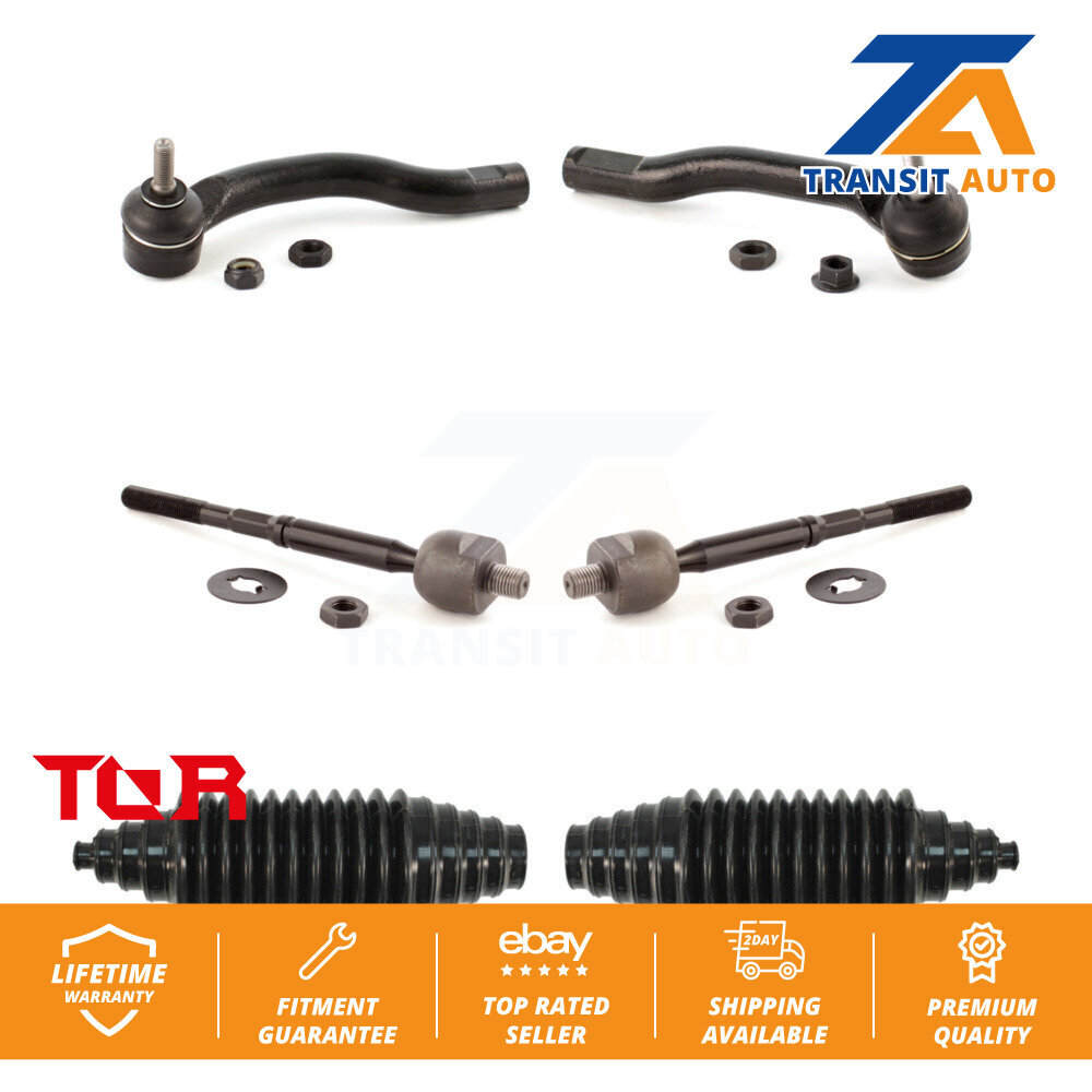 Front Steering Tie Rod End & Boot Kit For Nissan Versa Cube 775629810575 | eBay