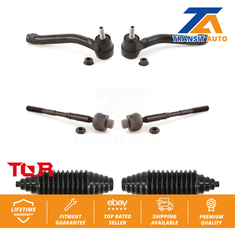 Front Steering Tie Rod End & Boot Kit For Nissan Rogue Select KTB ...