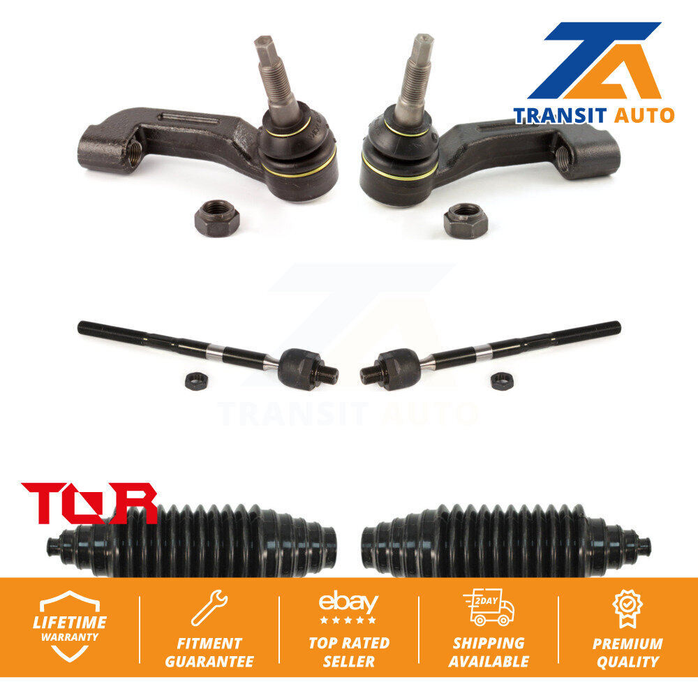 Front Steering Tie Rod End & Boot Kit For Jeep Liberty Dodge Nitro KTB ...