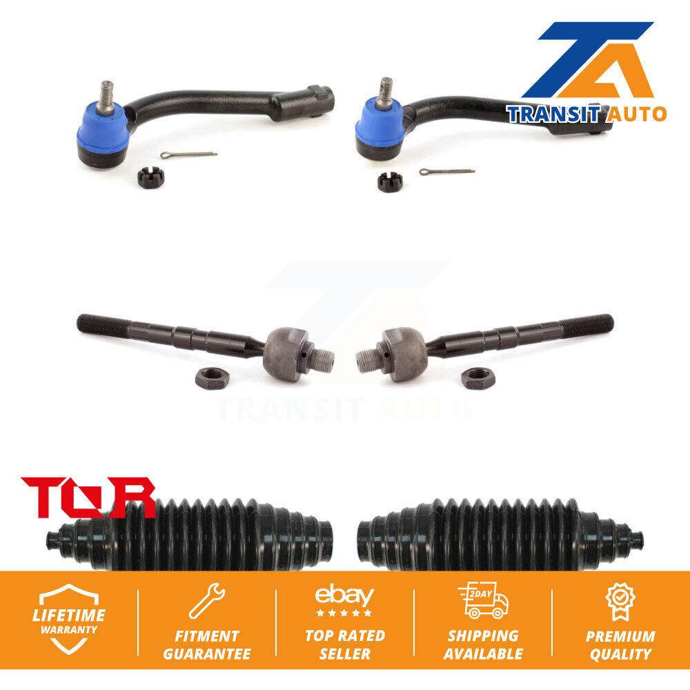Front Steering Tie Rod End & Boot Kit (6Pc) For Kia Rondo KTB-100868 775629811848 | eBay