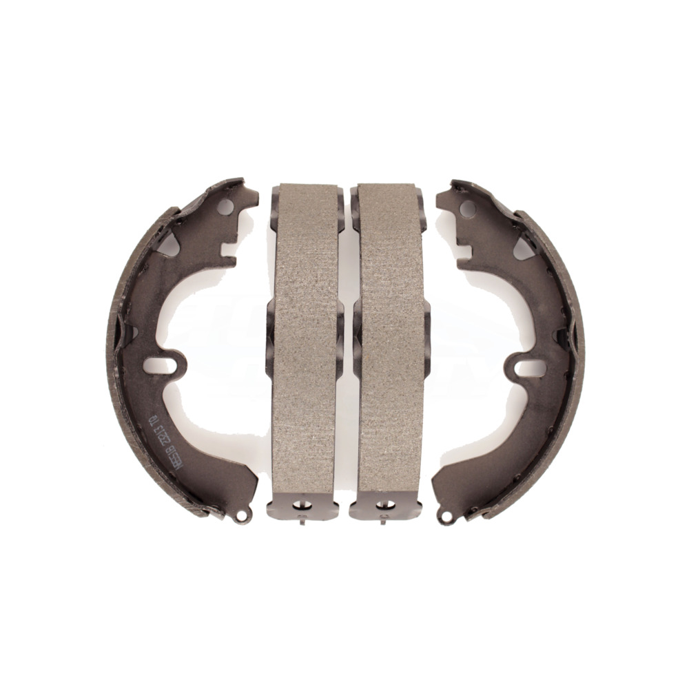 Front Rear Disc Brake Rotors Semi-Metallic Pads And Drum Kit Toyota ...