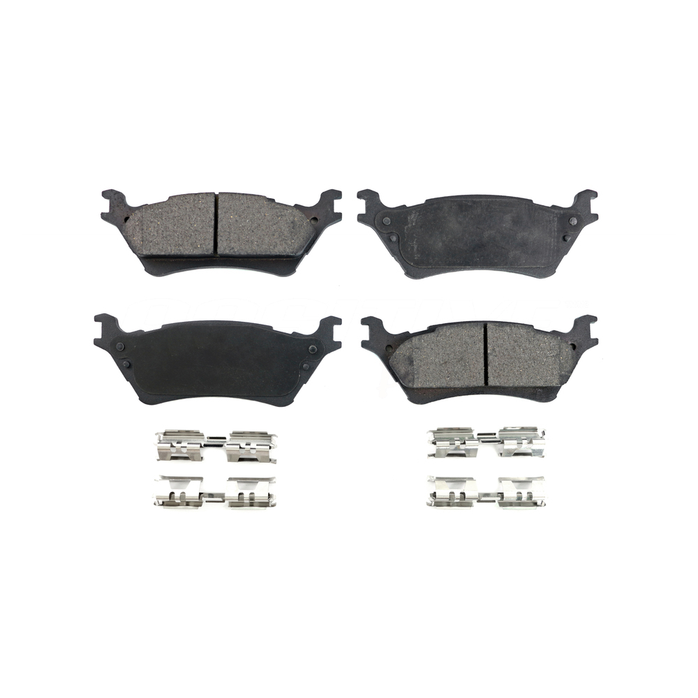 Front Rear Disc Brake Rotors And Semi-Metallic Pads Kit 2012-2014 Ford ...